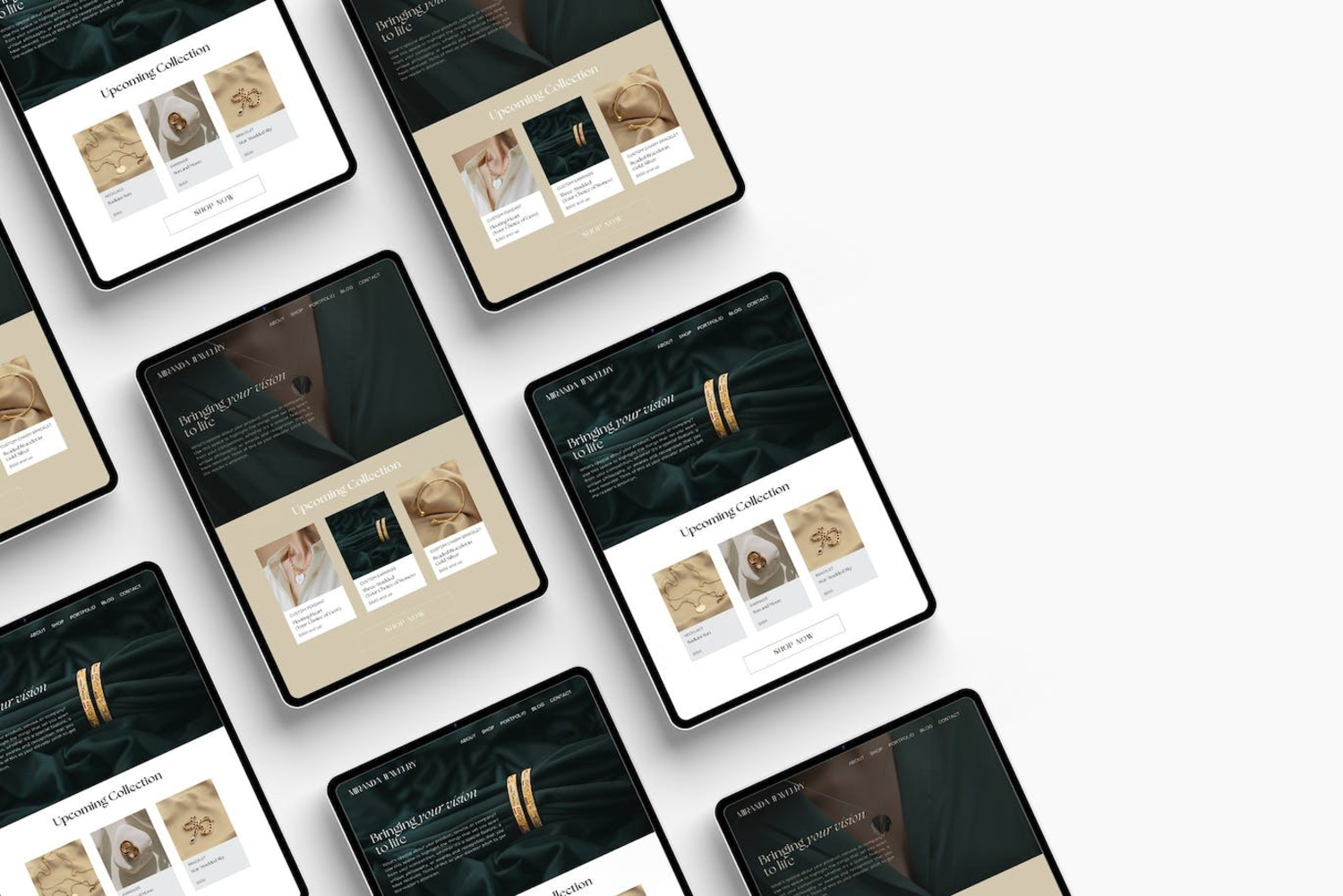 5095 7+iPad Pro平板电脑模型样机屏幕UI展示realistic-tablet-screen-mockup@GOOODME.COM _ 果觅网（gooodme）